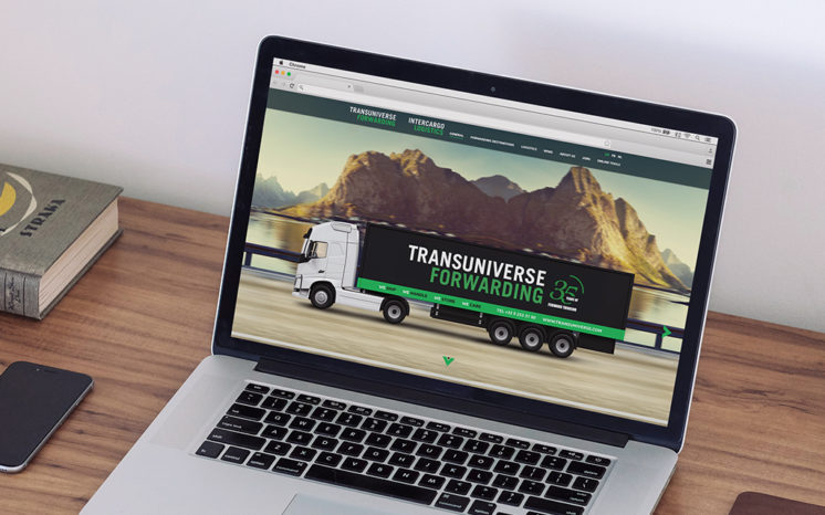 Website Transuniverse Forwarding - Agencja Reklamowa 4E
